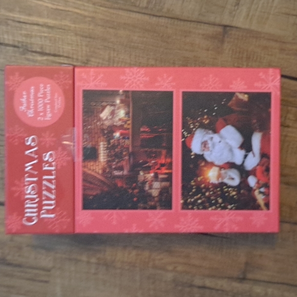 Toys | Father Christmas Santa Christmas Puzzles 2 100 Pc In One Box ...